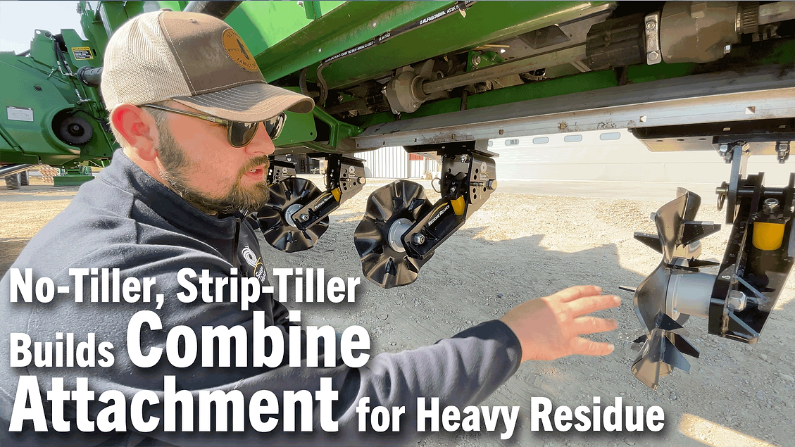 No-Tiller, Strip-Tiller Builds Combine Attachment for Heavy Residue